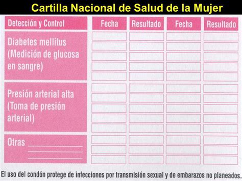 Cartillas Nacionales De Salud Ppt Descargar