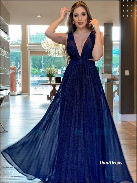 Modelo De Vestido De Madrinha Azul Royal Atelier Yuwa Ciao Jp
