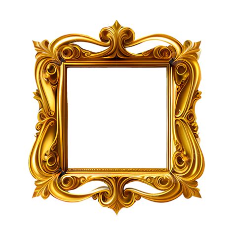 Rich Look Gold Frame Gold Border Golden Golden Frame PNG Transparent