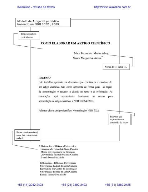 Modelo De Artigo Cientifico Abnt FDPLEARN