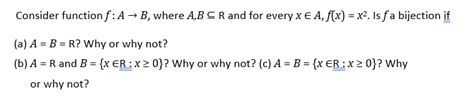 solved consider function f a→b where a b⊆r and for every