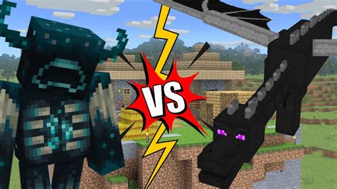 MINECRAFT WARDEN VS ENDER DRAGON MOB BATTLES YouTube