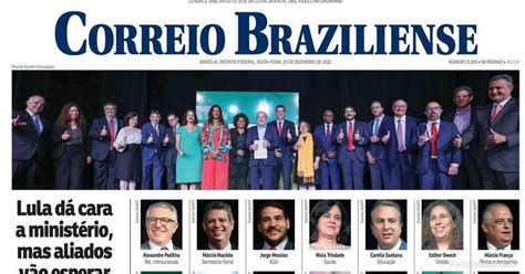 Capa Correio Braziliense Edição Sexta 23 de Dezembro de 2022