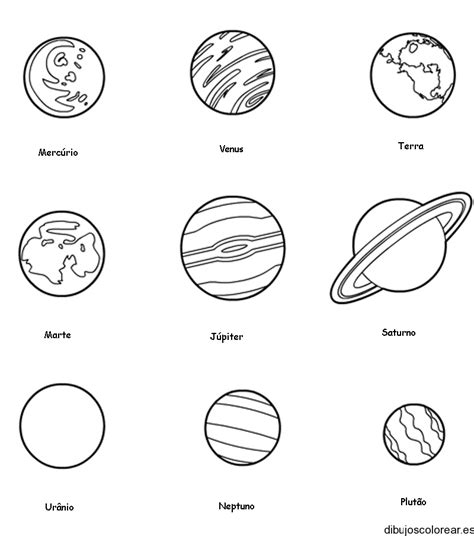 Dibujo De Los Planetas Dibujos Para Colorear Solar System Coloring