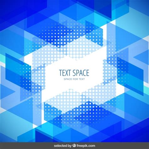 Fondo Poligonal Azul Vector Gratis