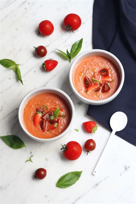 Gaspacho Tomates Fraises Basilic S Ta Salt