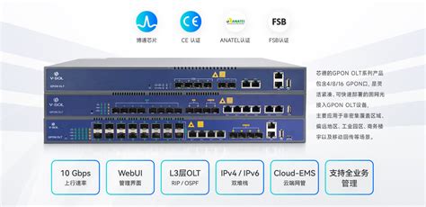 16口 GPON OLT 芯德科技
