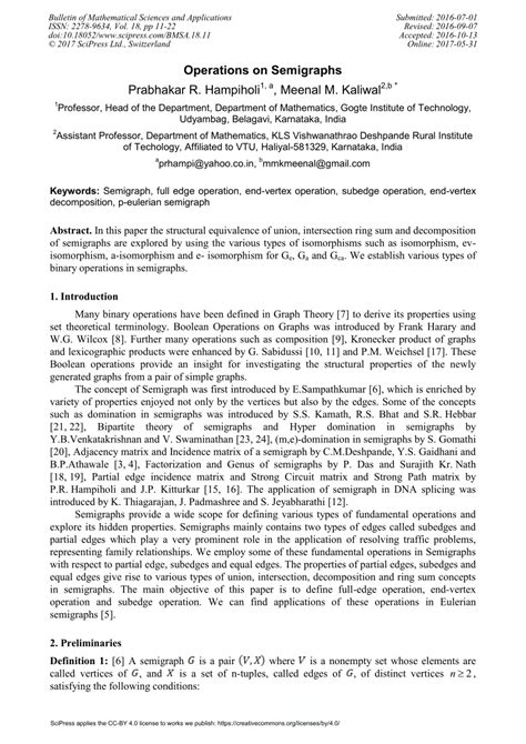 pdf operations on semigraphs