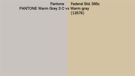 Pantone Warm Grey 3 C Vs Federal Std 595c Warm Gray 13578 Side By