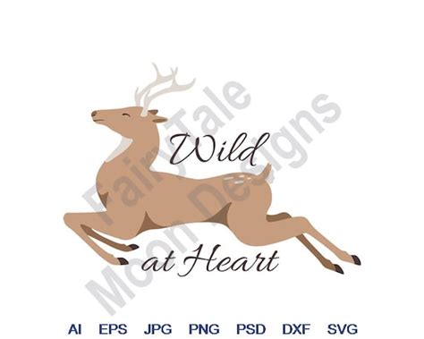 Wild At Heart Svg Dxf Eps Png Vector Art Clipart Etsy