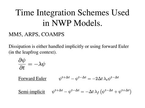 ppt time integration schemes powerpoint presentation free download id 6105937