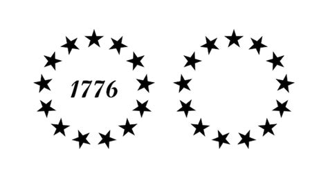 13 estrellas 1776 día de la independencia unión patriótica 13 estrellas