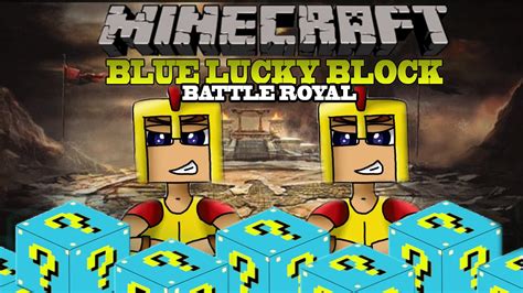 Minecraft BLUE LUCKY BLOCK BATTLE ROYAL 1 YouTube