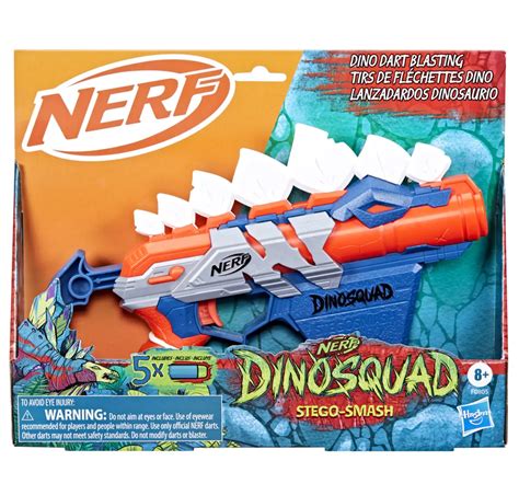 Nerf DinoSquad Stego Smash Dart Blaster 5 Nerf Elite Darts Outdoor