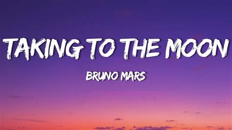 Bruno Mars Talking To The Moon Lyrics Youtube