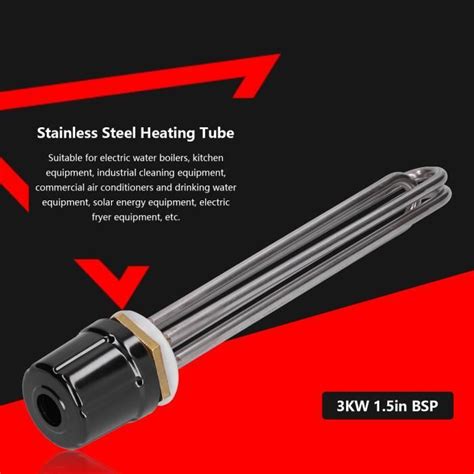 Tube chauffant électrique en acier inoxydable VBESTLIFE 3KW 7 5A 1