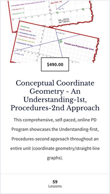 conceptual coordinate geometry learn implement share