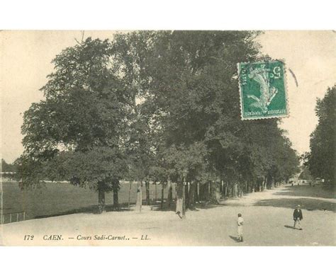 Carte Postale Ancienne Caen Top Promotion Cours Sadi Carnot
