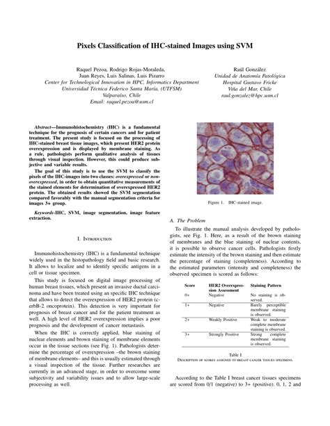 pdf pixels classification of ihc stained images using svm