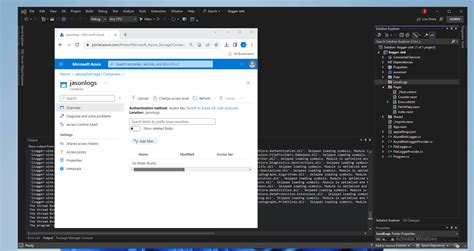 core is there an ilogger provider to write to a local file or to azure blob stack