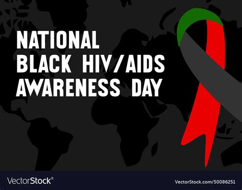 National Black Hiv Aids Awareness Day Royalty Free Vector