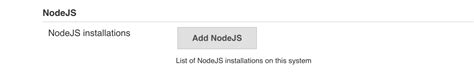 javascript unable to see node option in jenkins global configure after installing the plugin