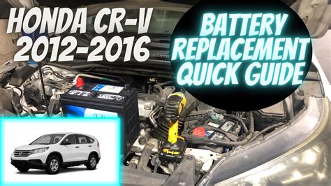 Honda Cr V Battery Replacement Guide Youtube