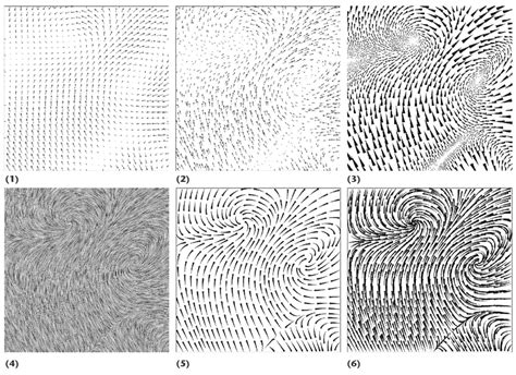 figure a six methods for visualizing the same 2d vector field they download scientific