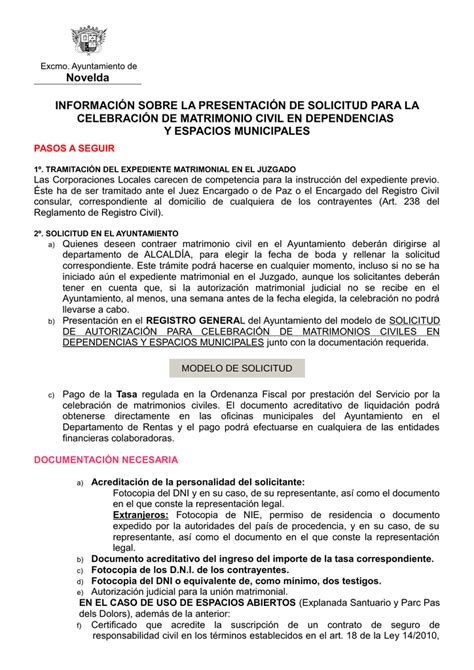 Arriba Imagen Modelo De Matrimonio Civil Abzlocal Mx