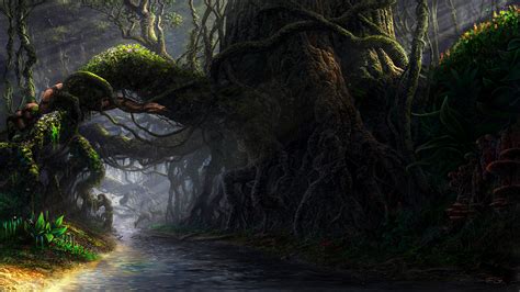 Fonds D Ecran X Monde Fantastique For Ts Ruisseau Fantasy