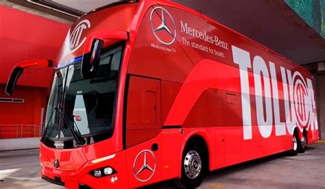 Mercedes Benz Autobuses Transporta A Los Diablos Rojos Del Toluca