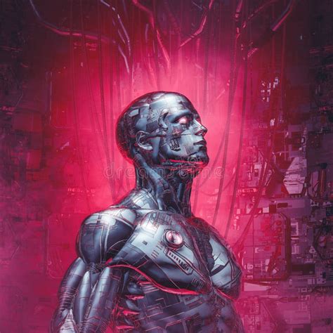 Cybernetic Visions Reloaded Stock Illustration Illustration Of Cyberspace Android 163525364