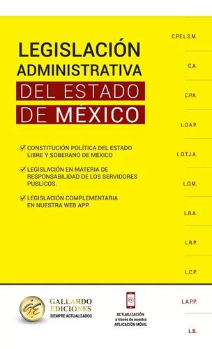 Legislacion Administrativa Del Estado De México 2022 Envío gratis