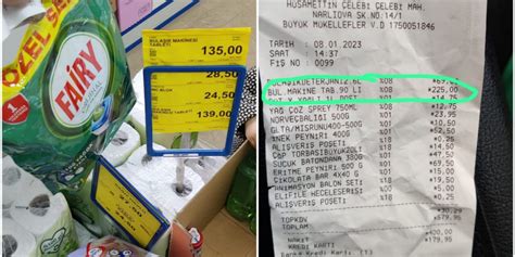 Zincir marketin fiyat oyunu Etiket ile kasa arasında 90 TL fark var