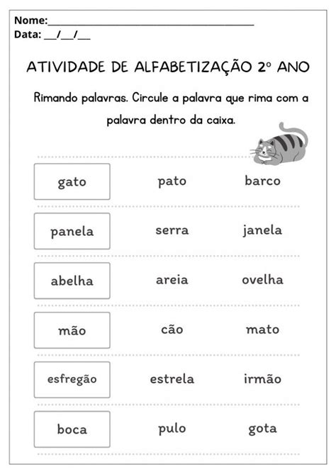 Atividades De Alfabetiza O Ano De