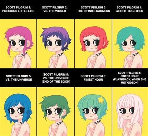 Ramona Flowers Hairstyles Scott Pilgrim Comic Scott Pilgrim Scott Pilgrim Vs The World