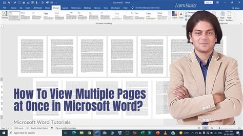 How To View Multiple Pages At Once In Microsoft Word YouTube