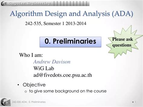 ppt algorithm design and analysis ada powerpoint presentation free download id 1856746