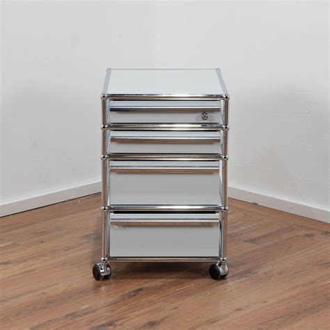 USM Haller Rollcontainer Lichtgrau Mit 4 Schubladen 531084