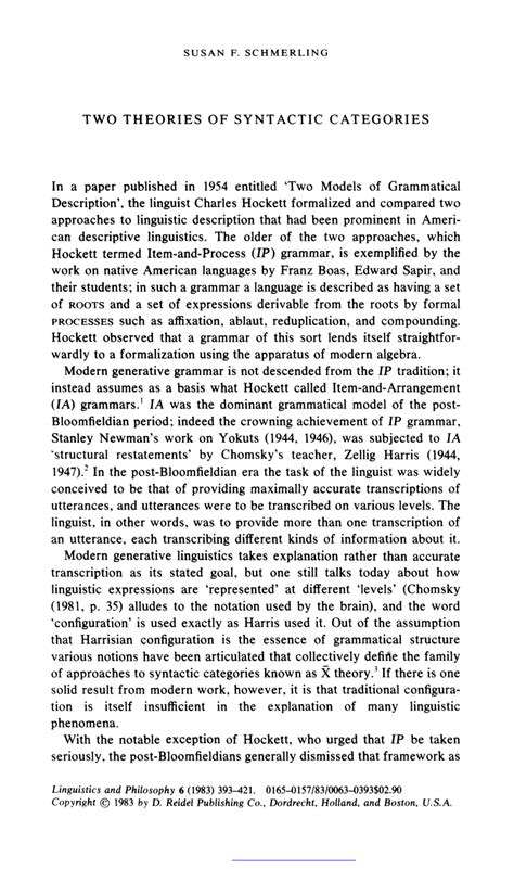 pdf two theories of syntactic categories in a paper published in 1954 entitled two models of