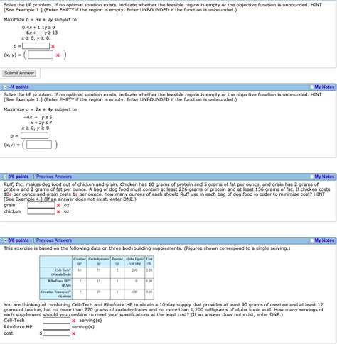 solved solve the lp problem if no optimal solution exists