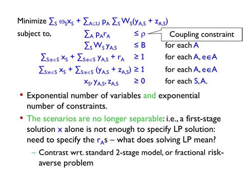 ppt risk averse stochastic optimization models algorithms powerpoint presentation id 4761472