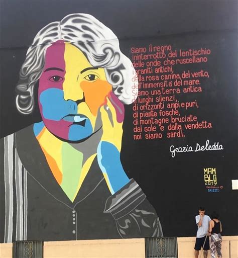 Al Festival Della Resilienza Di Macomer Un Murale Per Grazia Deledda