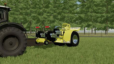 Yellow Thunder Pulling Tractor Fs Kingmods
