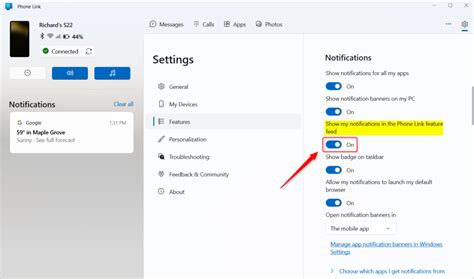 Cómo activar o desactivar Mostrar mis notificaciones en el feed de la