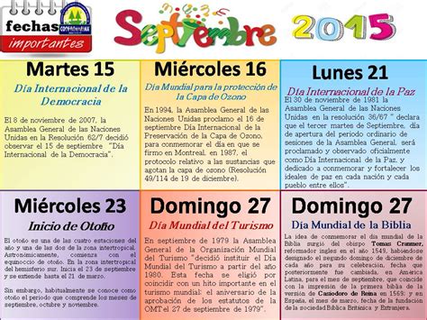 Arado Multitud Disipación cuales son las fechas mas importantes de
