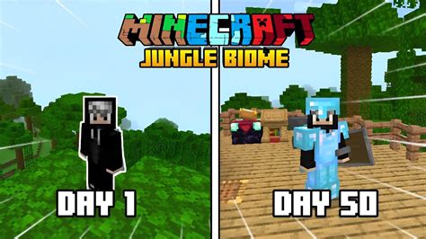 Aku Mencoba Bertahan Hidup Selama 100 Hari Di Minecraft JUNGLE BIOME