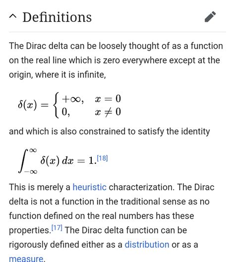 properties of dirac delta function