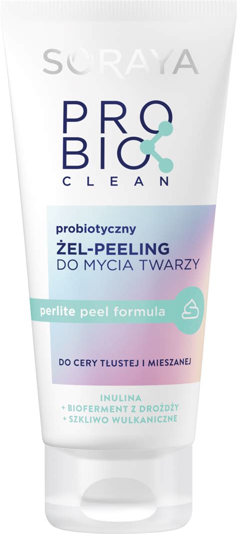 SORAYA ProBio Clean żel peeling do mycia twarzy probiotyczny 150 ml