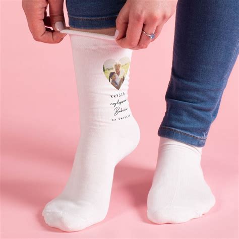 Personalizowane SKARPETY DLA BABCI ze zdjęciem 36 39